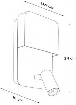 Lucide 79200/08/31 - LED Nástěnné svítidlo BOXER LED/5W/230V + LED/5W USB bílá