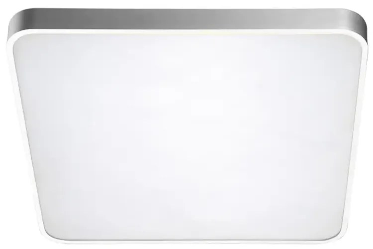 LED stropní svítidlo Quadro 50 Led CCT Silver s dálkovým ovladačem