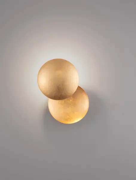 Designové nástěnné svítidlo Solei zlatá