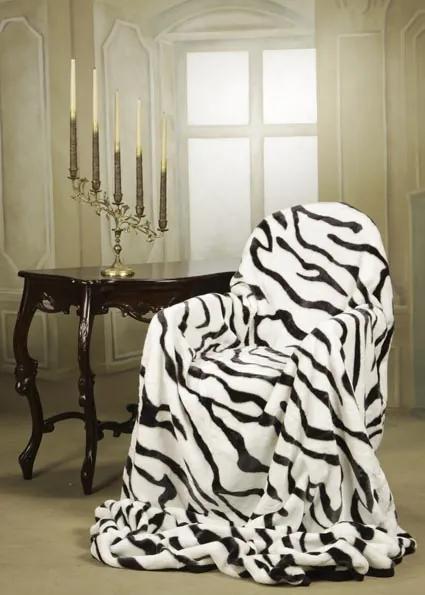Deka akrylová / zebra 160x210