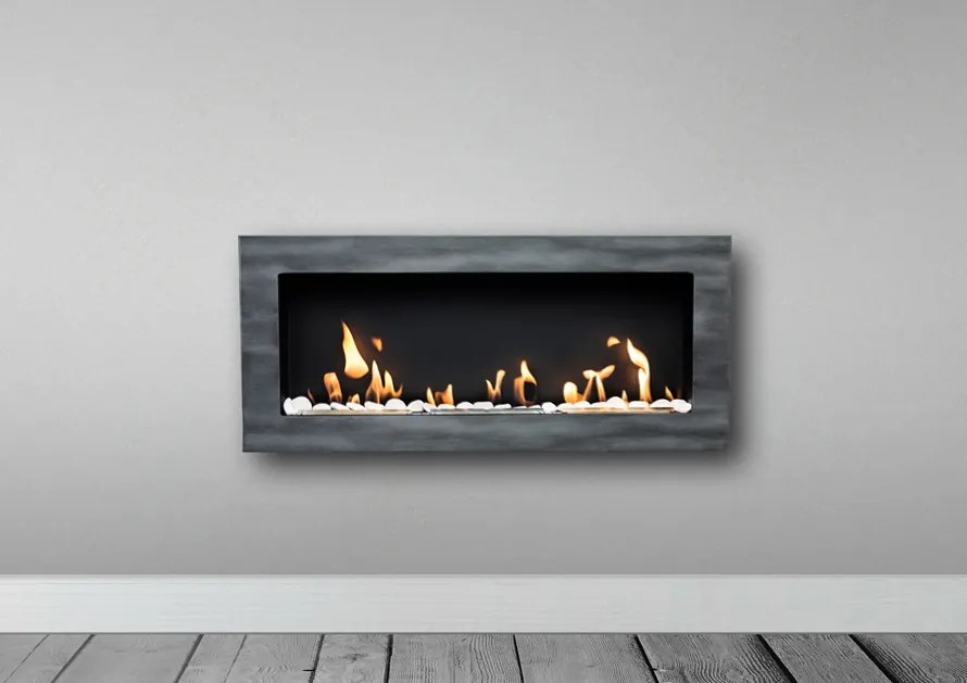BIO FLAME biokrb Easy M Open Patina Šedá