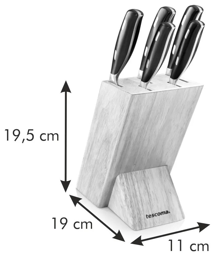 Blok na nože GrandCHEF, s 5 noži