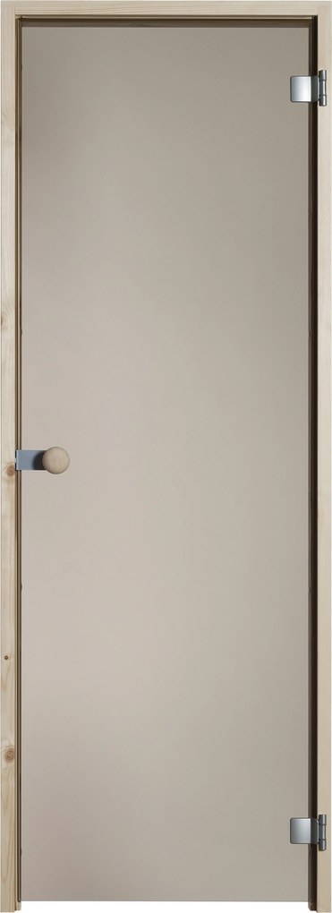 Vihtan dveře do sauny Limited celoskleněné bronz 7x19, rám borovice
