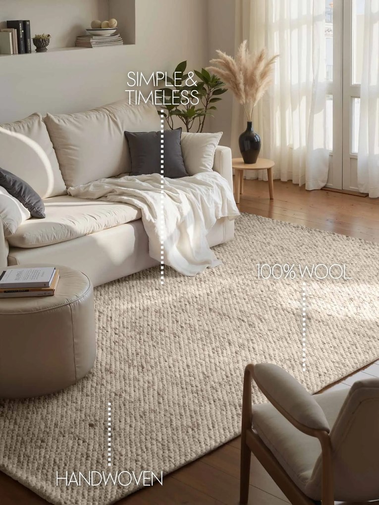 ELLE Decoration, Kusový koberec Lyon Beans 106316 Natural Cream Brown z kolekce Elle, 160x230, hnědá, ložnice