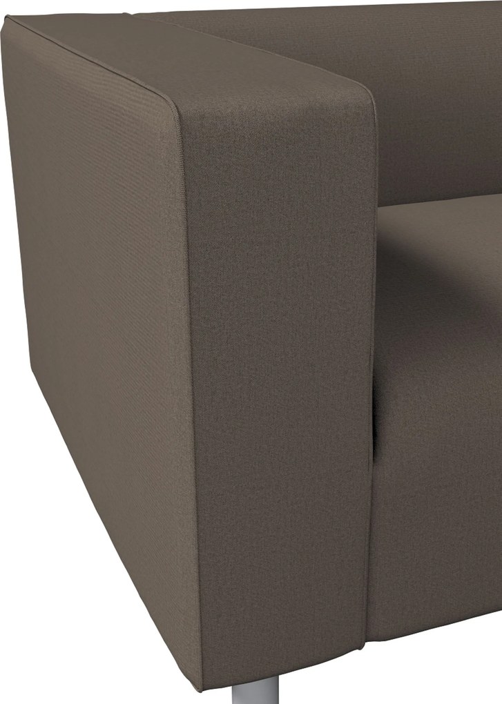 Potah na pohovku IKEA  Klippan 2-místná barva hnědá látka pletený vzor