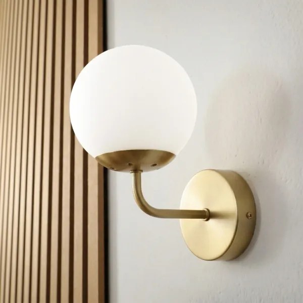 Brilagi - Nástěnná lampa MALIVA 1xE14/15W/230V zlatá/bílá