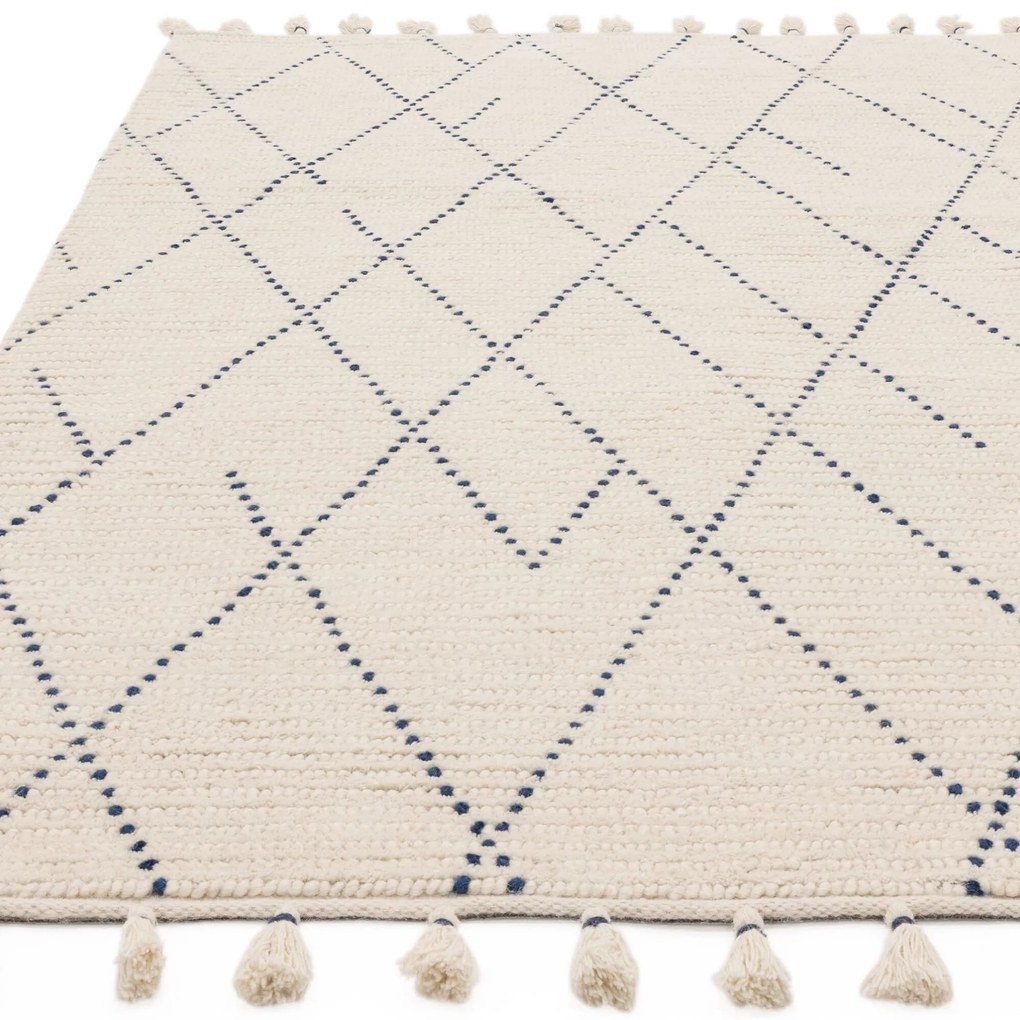 Tribeca Design Kusový koberec Livan Cream Blue Linear Rozměry: 120x170 cm