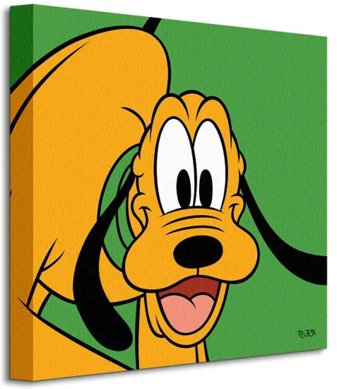 Obraz na plátně Disney Pluto (Green) 40x40cm WDC95197