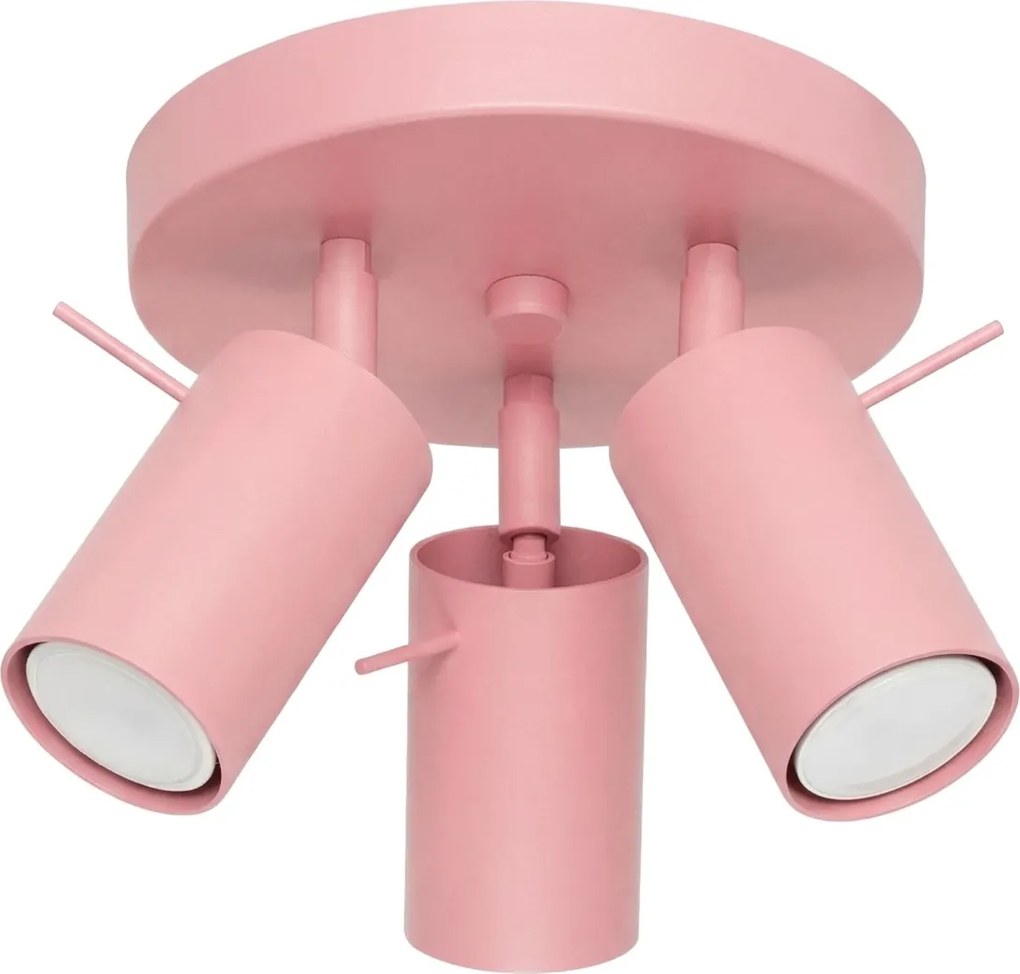 Sollux Lighting Stropní svítidlo RING 3P růžové