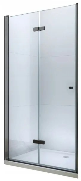 LUCIO Black 100 Clear Sprchové dveře