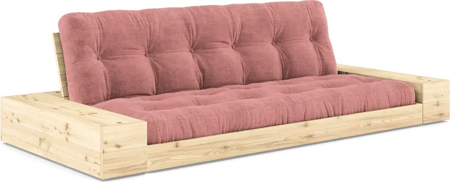 Karup Design Rozkládací pohovka BASE - 516 Sorbet Pink / Se dvěma bočními boxy
