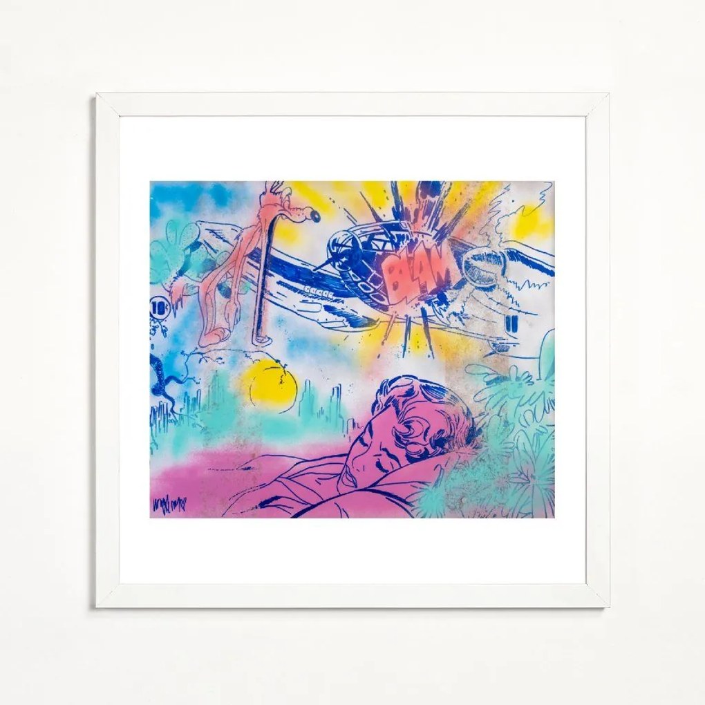 Vendula Veselá | Wona Wena Vendula Veselá | Blam Rám: Bílý, Velikost: 40 x 40 cm