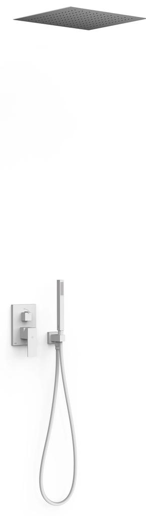 TRES Cuadro Exclusive Podomítkový jednopákový sprchový set Rapid-Box, bílá matná 00628005BM