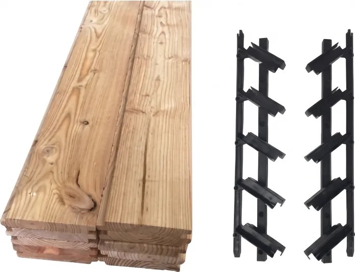SAMKIT SET - modřínové desky + samkit 1000 mm x 2000 mm