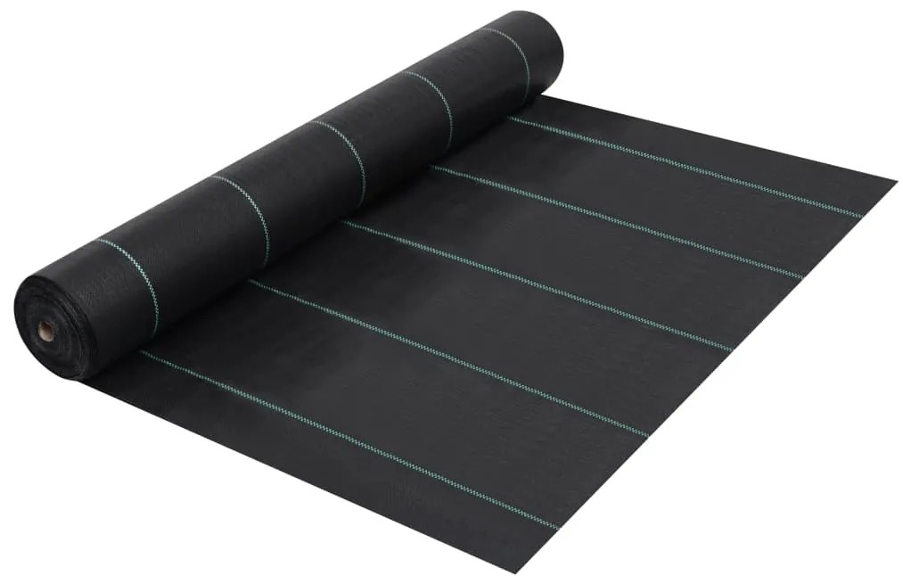 Mulčovací textilie proti plevelu a kořenům černá 1 x 50 m PP 313061
