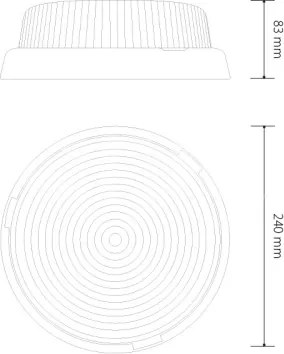 Stropní LED svítidlo Panlux Gentleman teplá bílá 3000K PN31100011