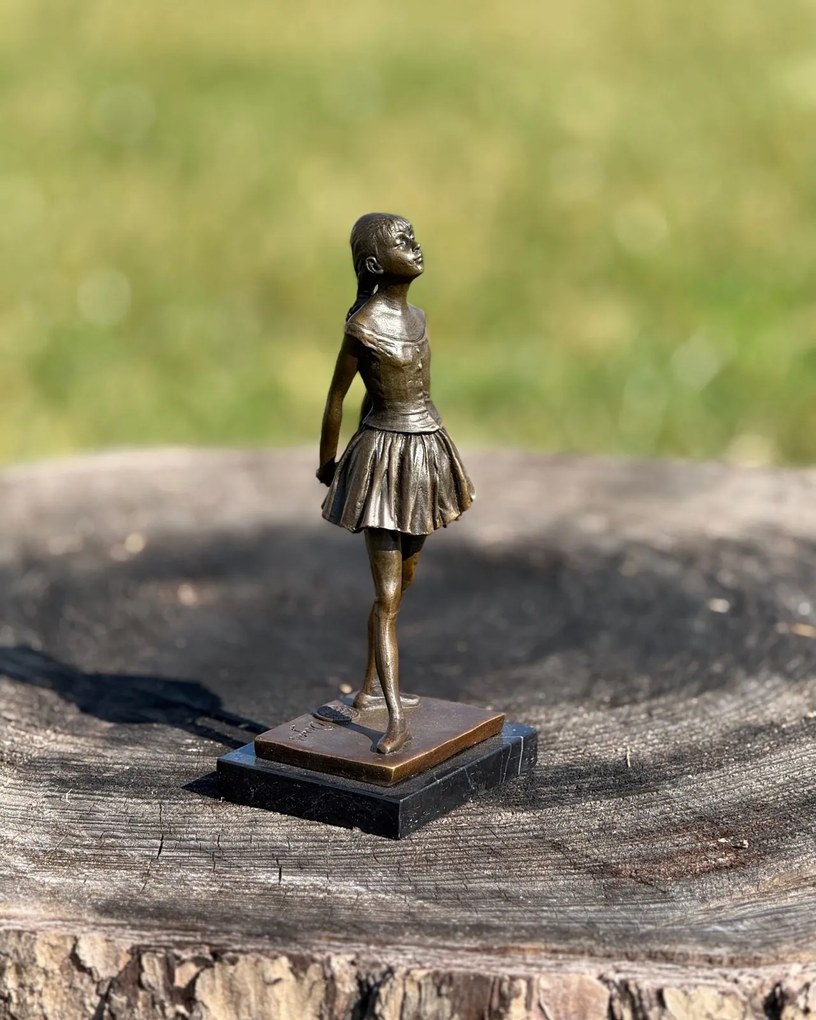 Bronzová socha malá soška - Tanečnice baletka Degas
