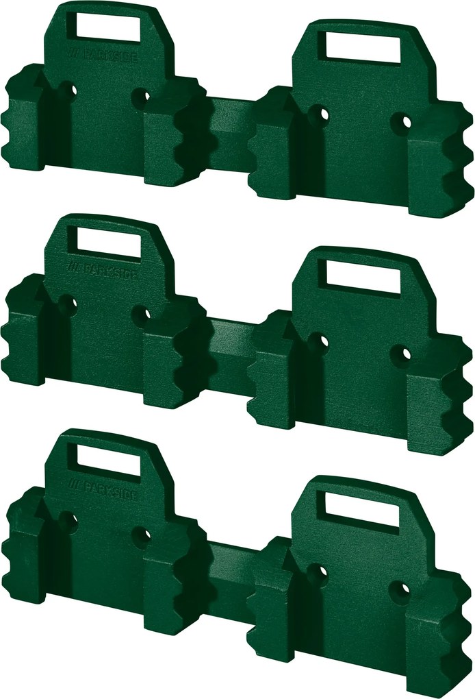 Parkside® Sada nástěnných držáků X 20 V Team (sada dvojitých držáků, 3dílná)