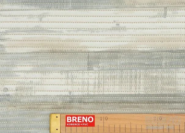 Breno Koupelnová pěnová předložka SOFTY-TEX 79925.1 staré dřevo, šíře 130 cm, Béžová