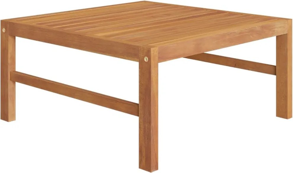 4dílná zahradní sedací souprava šedé podušky masivní teak 3087249
