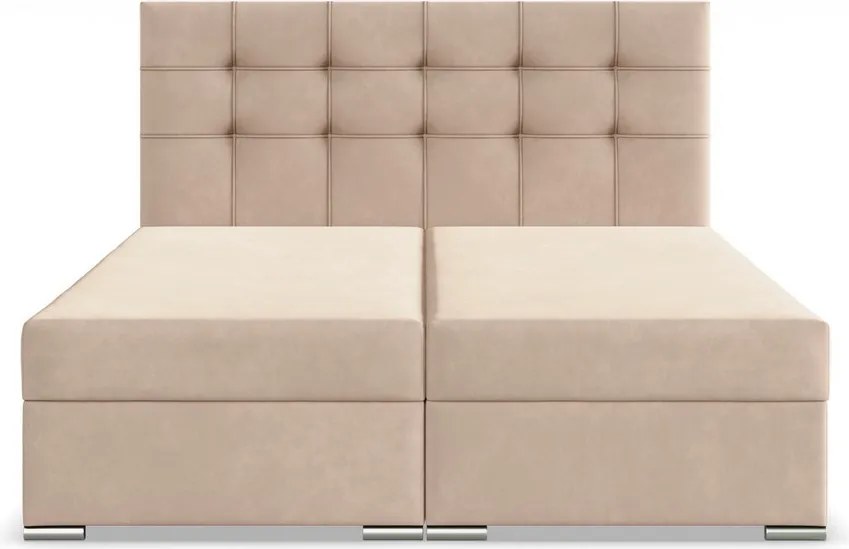 AGroup Kontinentální čalouněná postel ELDA (160 x 200 cm) Barva látky Trinity: Modrá (Trinity 2313)