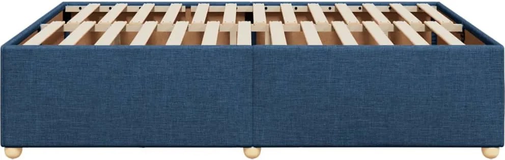 Rám postele bez matrace modrý 140 x 200 cm textil 3284742