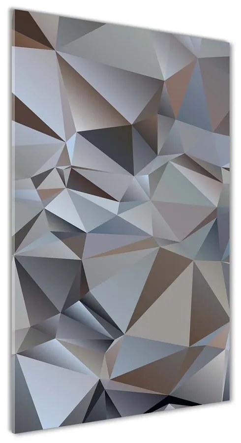 Wallmuralia Foto obraz akrylový Abstrakce trojúhelníky 60x120 cm