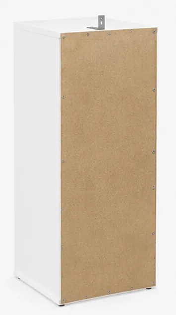 skříňka na boty, botník, 5 polic, dřevo, 72x36x32 cm, bílá, Dekorino BB20260069