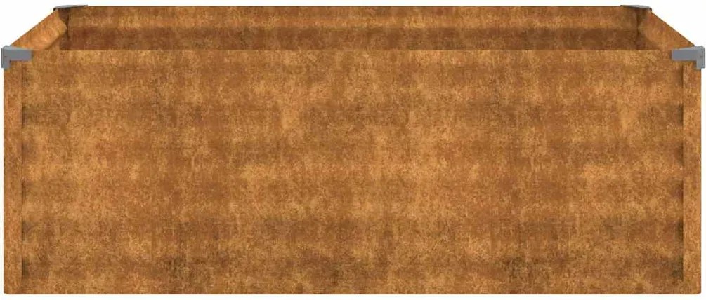 Vyvýšený záhon 100 x 50 x 36 cm cortenová ocel 151975