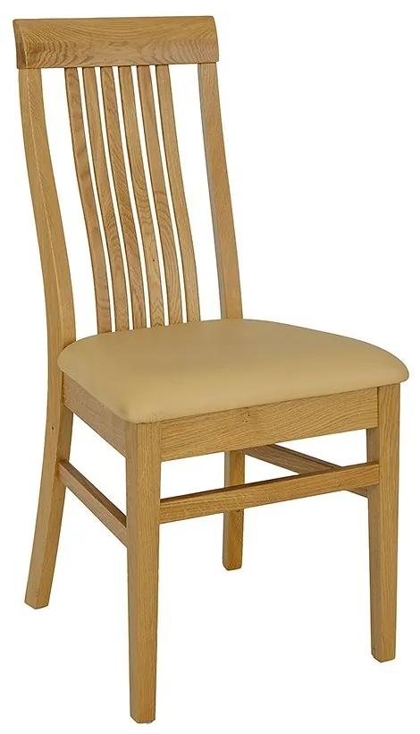Drewmax Jídelní židle KT379 masiv dub koniak Atos 119