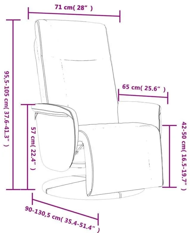 Křeslo relaxační, polohovací, otočné, ekokůže šedá, NoBi PULSAR
