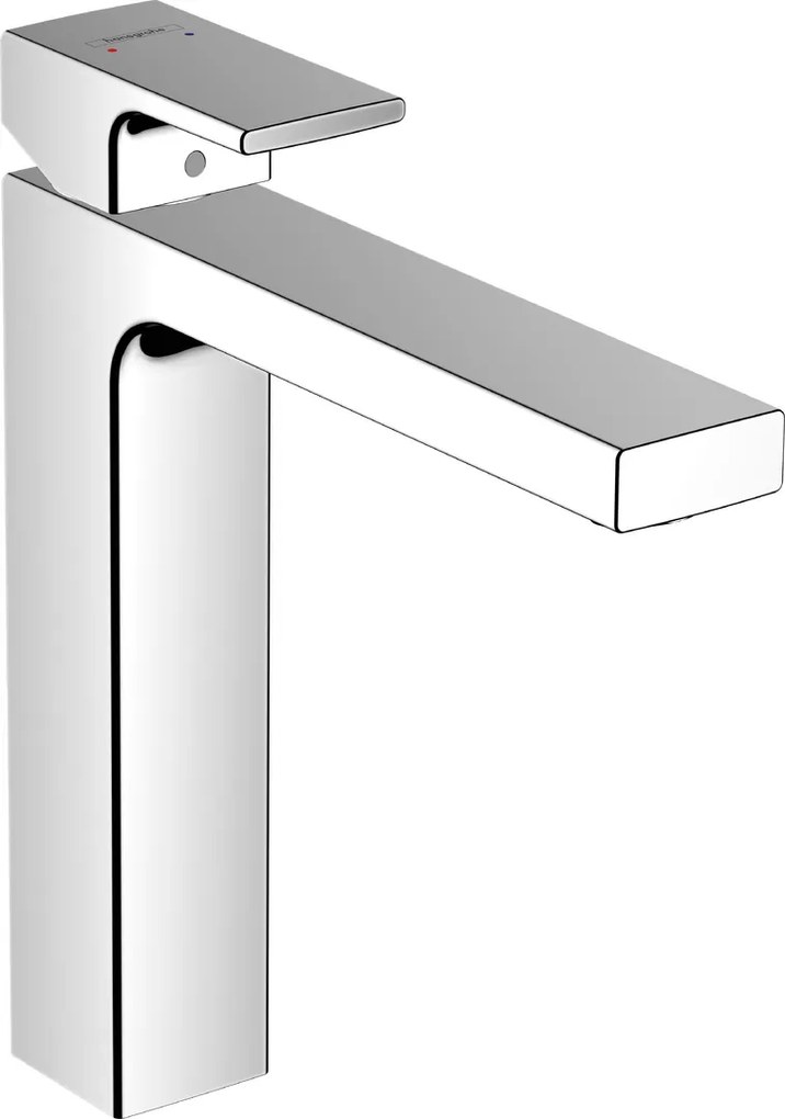 Hansgrohe Vernis Shape, vysoká umyvadlová baterie s výpustí, EcoSmart, chromová, 71562000
