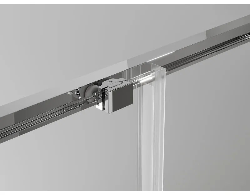 Mexen Exo, posuvné dveře do otvoru 100x200 cm, 6mm čiré sklo, chromový profil, 8151-100-000-01-00