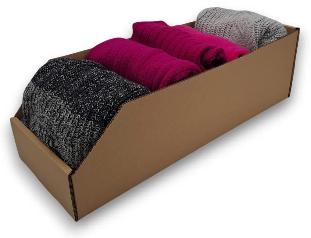 KARTON PAK Úložné boxy na oblečení, organizéry do skříně EKO KARTON 20 x 54 cm