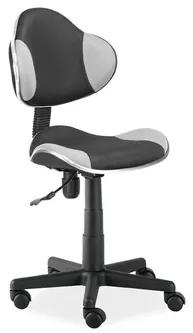 Židle kancelářská Q-G2 šedo/černá