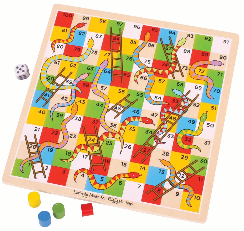 Bigjigs Toys Hadi a žebříky 2