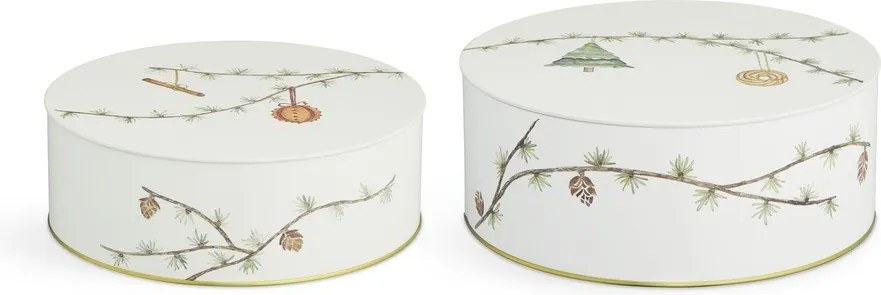 Dózy v sadě 2 ks na sušenky Hammershøi Christmas – Kähler Design