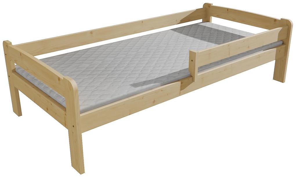 Vomaks Dětská postel se zábranou VMK009C KIDS Rozměr: 100 x 200 cm, Barva: bezbarvý lak