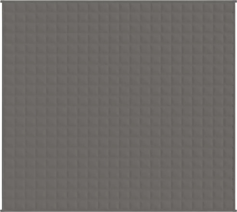 Zátěžová deka šedá 200 x 220 cm 9 kg textil 3154839
