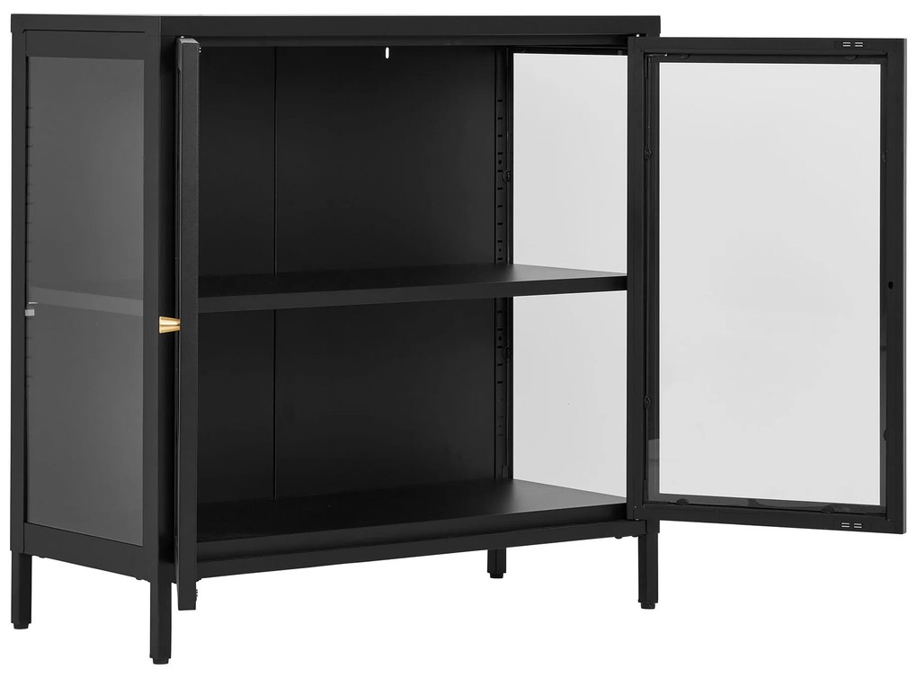 House Nordic Skleněný kabinet DALBY černý