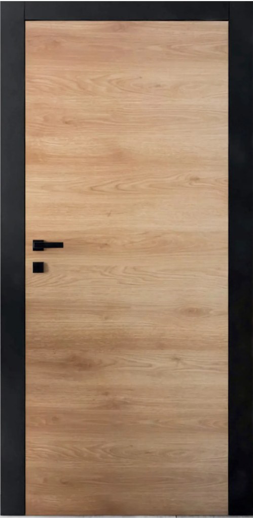 Interiérové dveře vasco doors NERO GT model 1 Průchozí rozměr: 60 x 197 cm, Orientace dveří: Pravé dveře, Dekor: Dub