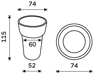 Nimco Pohárek na kartáčky -