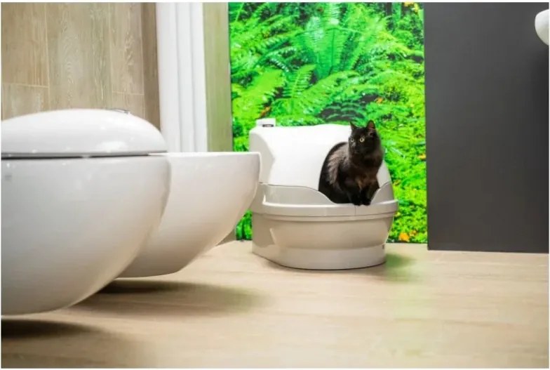 CatGenie 120+ robotické samočisticí WC pro kočky s poklopem 48 x 58 x 53 cm