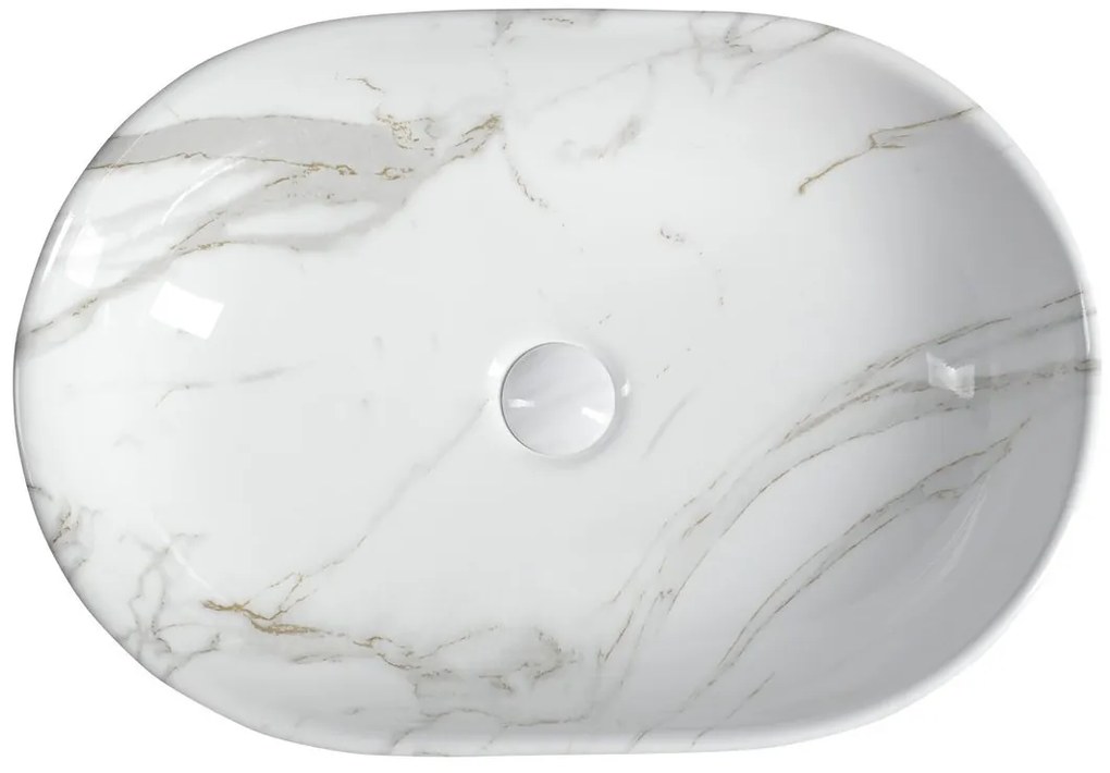 Sapho DALMA 59 x 42 x 14 cm MM417 keramické umyvadlo carrara