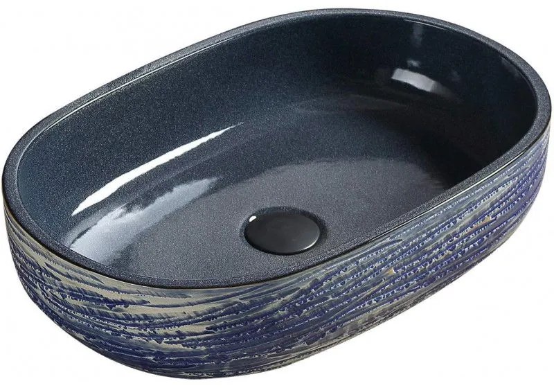 Mexen Alita umyvadlo na desku 58 x 39 cm, modré - 22045866