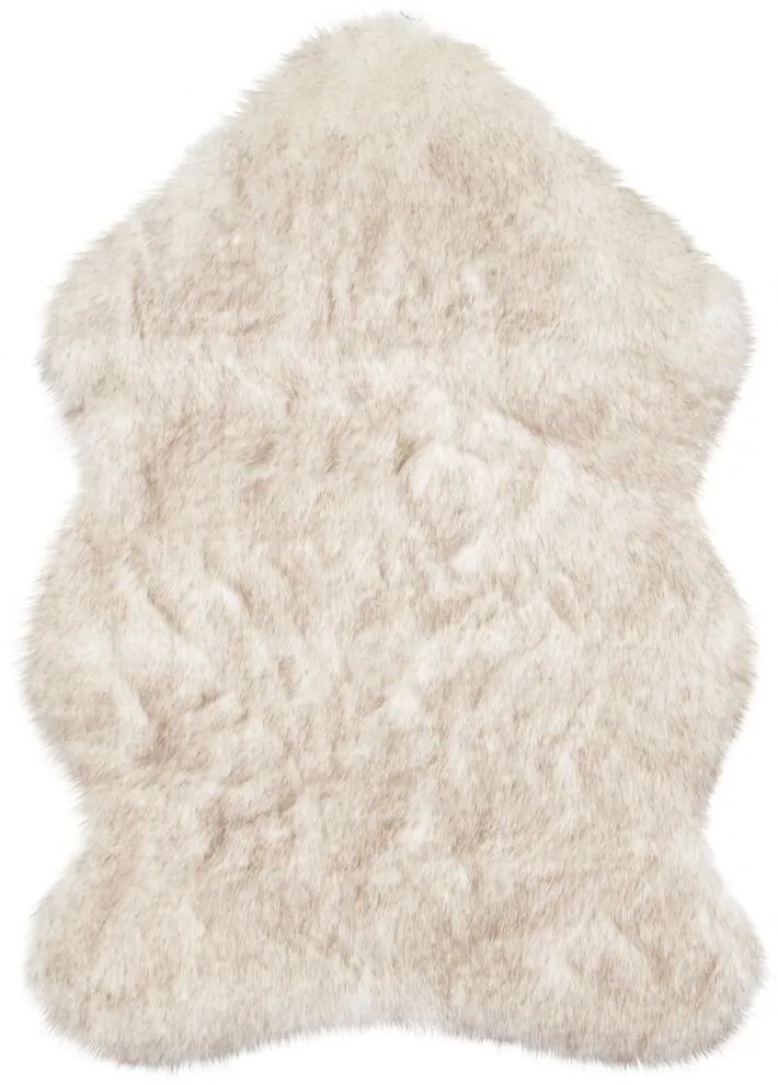 Flair Rugs koberce Kusový koberec Freja Faux Fur Copenhagen Cream - 60x90 tvar kožešiny cm