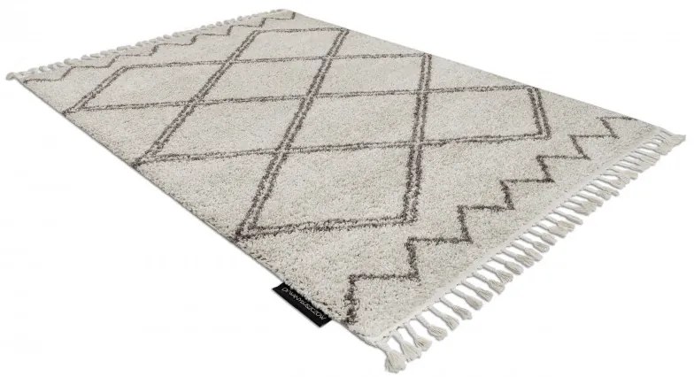 Dywany Łuszczów, Kusový koberec Berber Asila B5970 cream and brown, 200x290, béžová, obývací pokoj