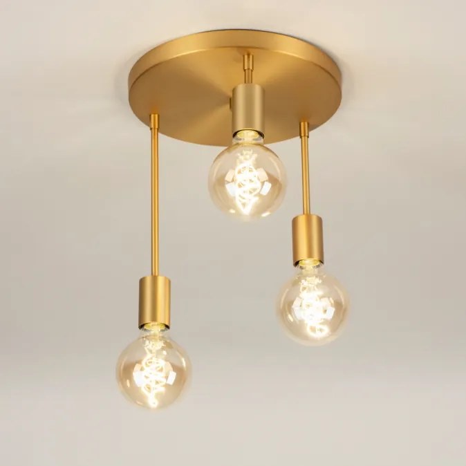 Stropní moderní svítidlo do obýváku Flexform Bulb Accapulco Gold