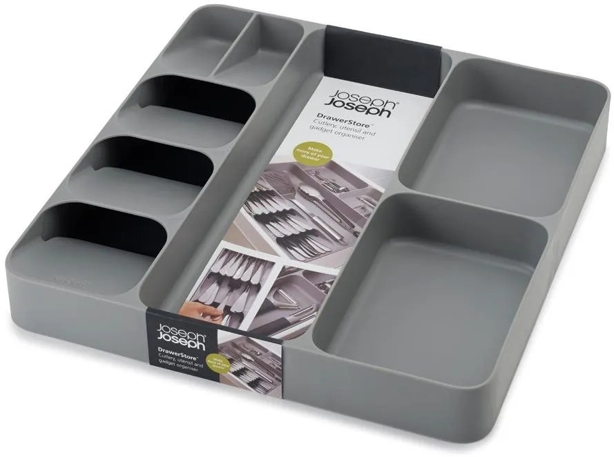 Joseph joseph organizér na příbory drawerstore compact 85127, šedý