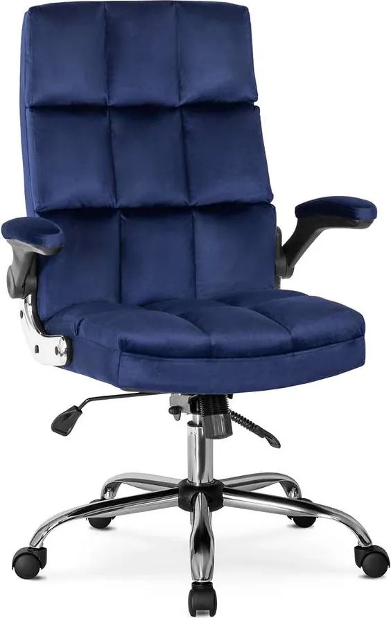 Kancelářské křeslo Brogas Velvet, modrá